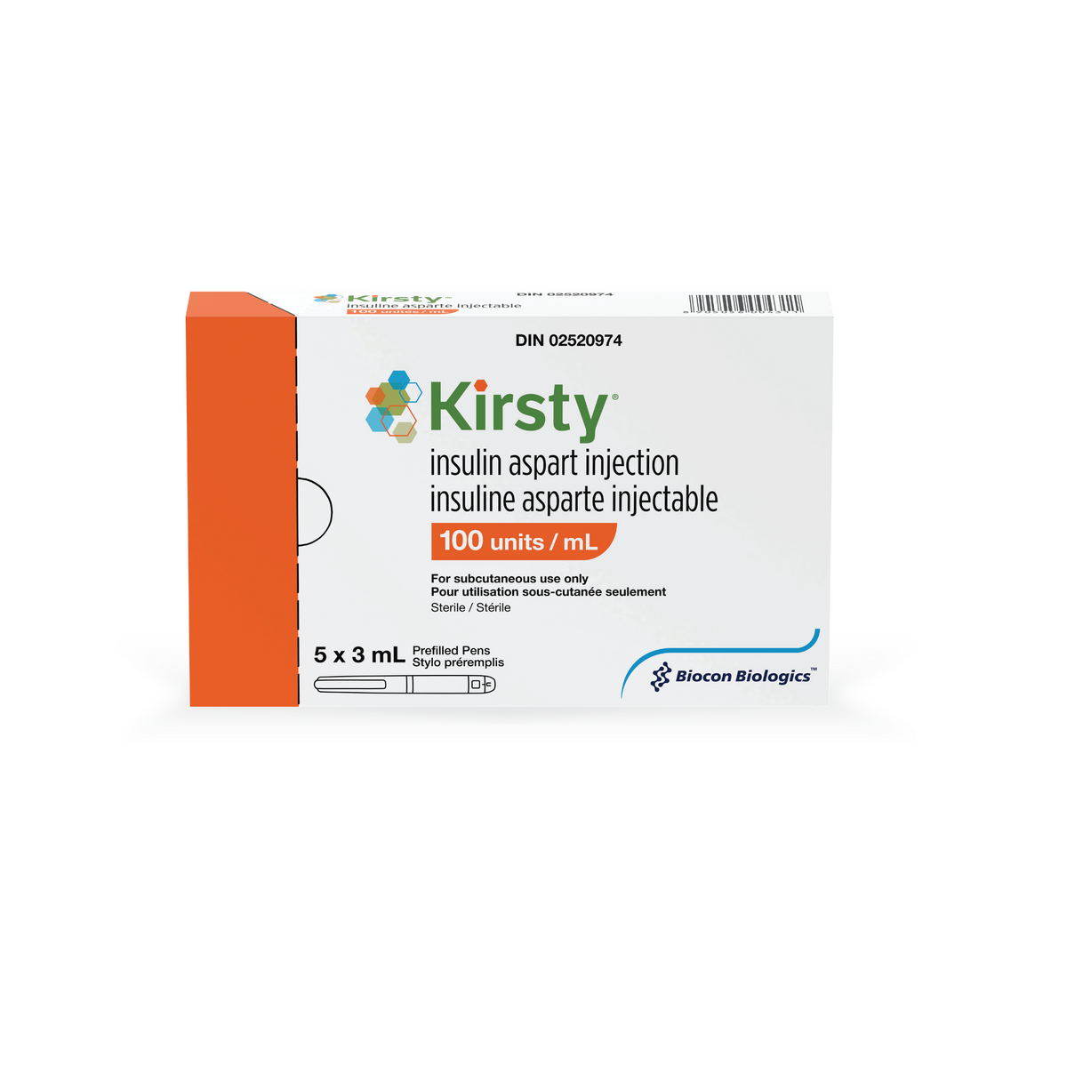 KIRSTY (Insulin asparte) 100 U/mL pre-filled pen – Diabetes Express